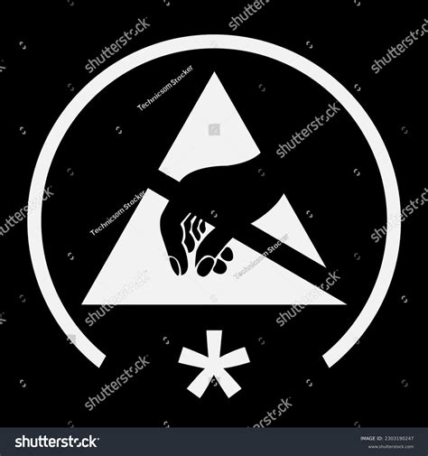 Esd Protective Area Symbol Sign Vector Stock Vector Royalty Free 2303190247 Shutterstock