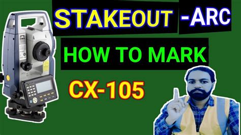 How To S O Arc Mark On Road Work Sokkia And Topcon Total Station
