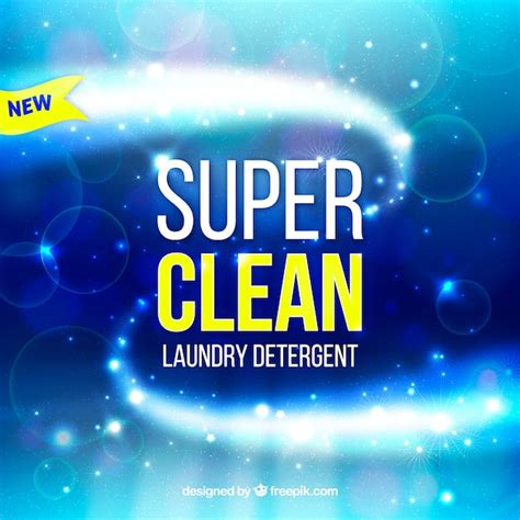 Premium Vector Blue Laundry Detergent Background