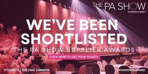 Emma Roderick On Linkedin The Pa Show Summer Summit And Supplier Awards