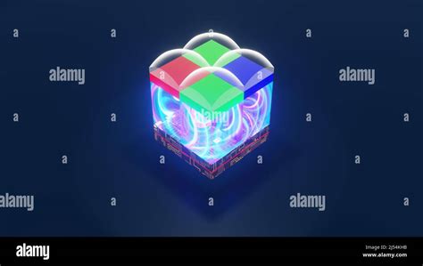 Back Illuminated Sensor Principle Demonstration Microlences Photodiodes Colour Bayer Filters