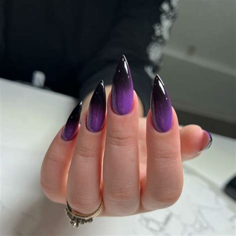 22 Latest Black And Purple Nail Ideas To Try In 2024