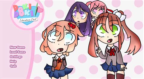 A Fan Redrawing The Ddlc Menu R Ddlc Showcase