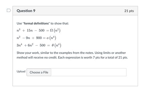 Solved Use Formal Definitions To Show That