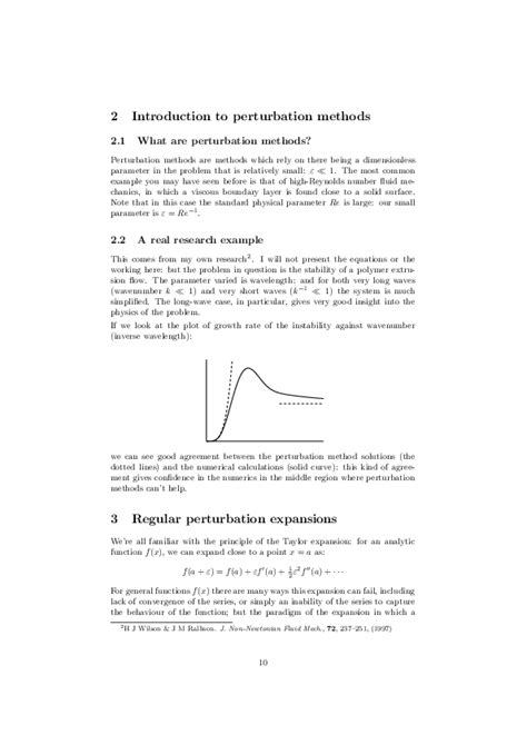 Pdf 2 Introduction To Perturbation Methods 21 What Are Perturbation