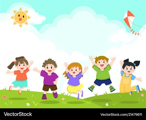 Active Outdoor Play Clip Art