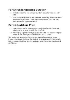 Gr Beginner Music Theory Sheet By NotAMusicTeacher TPT