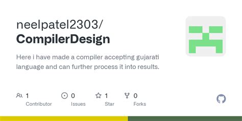 Github Neelpatel2303compilerdesign Here I Have Made A Compiler Accepting Gujarati Language