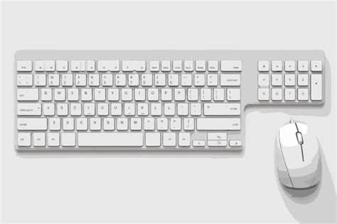 Keyboard And Computer Mouse Graphic By Saydurf · Creative Fabrica