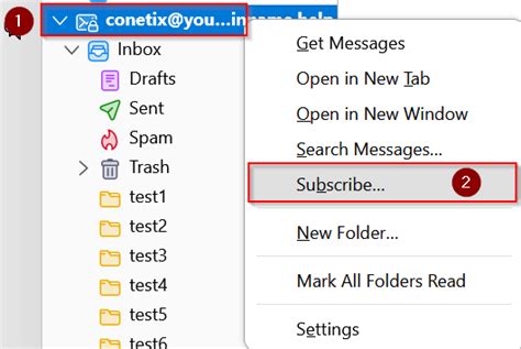 Thunderbird How To Subscribe Unsubscribe To Imap Folders • Conetix