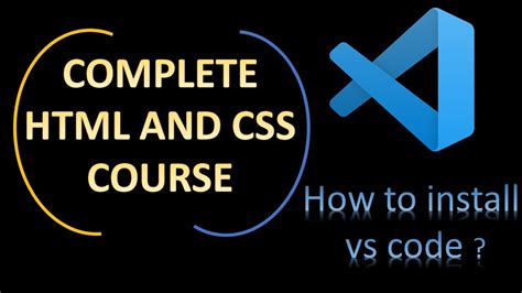 download and install vscode html and css tutorial 2 youtube