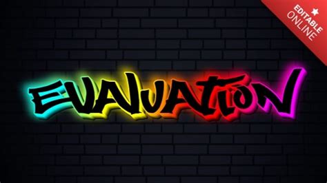 Evaluation Text Effect Generator
