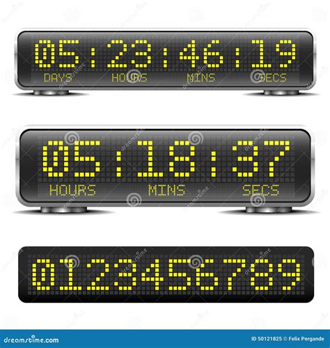 led countdown timer stock illustration illustration of information