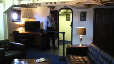 Uss Iowa Captains Cabin Pres Roosevelts Cabin Youtube