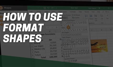 How To Use Format Shapes Earn And Excel