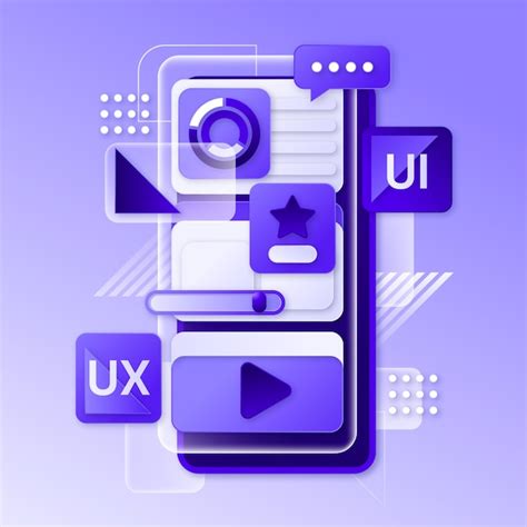 premium vector gradient ui ux design
