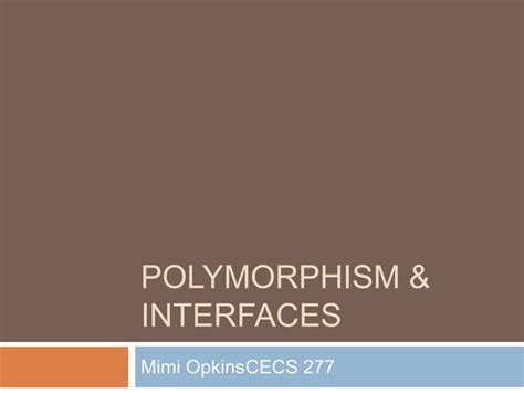Polymorphismppt