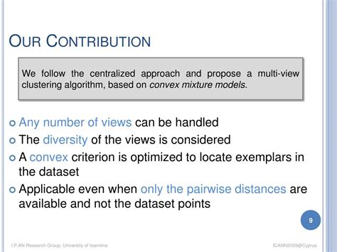 PPT Convex Mixture Models For Multi View Clustering PowerPoint Presentation ID