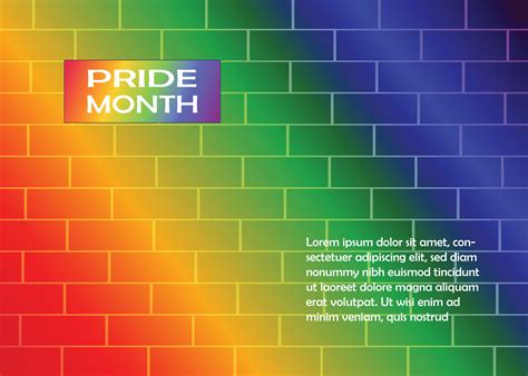 Pride Month Text With Rainbow Background 24733953 Vector Art At Vecteezy