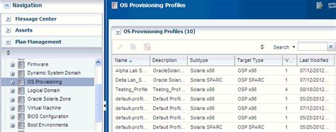Enterprise Manager Ops Center Provisioning Oracle Solaris 10 Operating System Contents