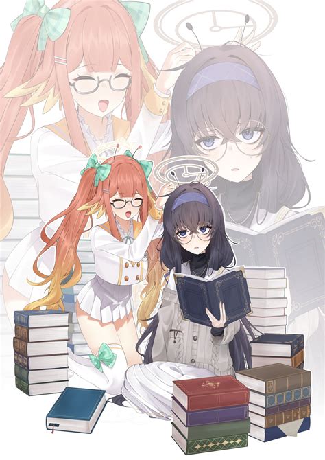 Ui And Shimiko Blue Archive Drawn By Kowa M Danbooru