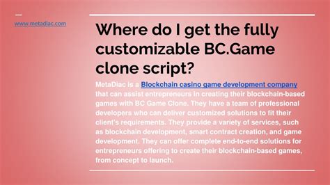 ppt get your own bc game clone script start your crypto gaming