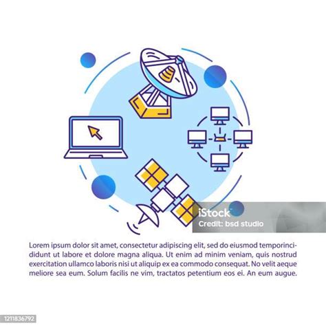 통신 문서 페이지 벡터 템플릿입니다 글로벌 네트워크 브로셔 잡지 선형 아이콘과 텍스트 상자소책자 디자인 요소 인쇄 디자인 텍스트