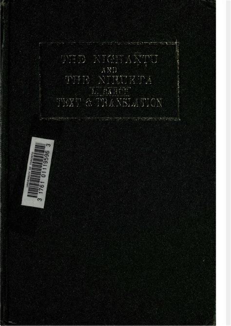 Pdf Yaska Nighantu Nirukta Dokumen Tips