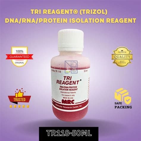 Jual Tri Reagent Trizol Dnarnaprotein Isolation Reagent 50ml