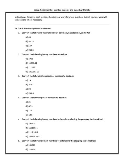 Group Assignment 2 Pdf Numbers Mathematics