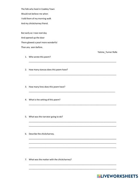 Encounter With A Chickcharney Online Exercise For Live Worksheets