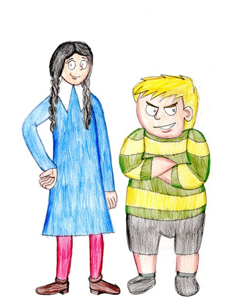 Wednesday And Pugsley Addams By Trainsandcartoons On Deviantart