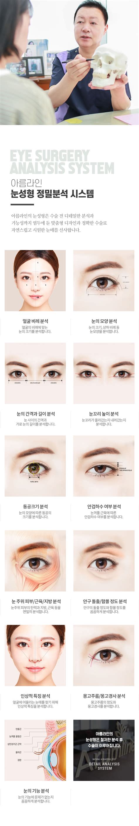 3 Step 트임 쌍커풀 자연유착 비절개뒤트임 눈꼬리올림 트임재수술 윗트임 이마거상 미니거상