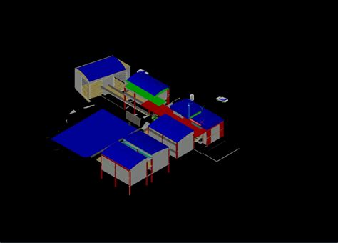 Agile School 3d Model In Dwg 429 Mb Cad Library