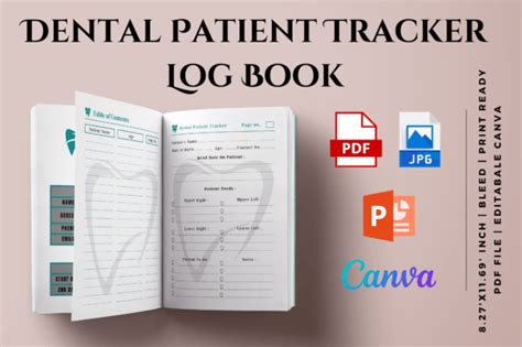 Dental Patient Tracker Log Book Graphic By Djawhar2020 · Creative Fabrica