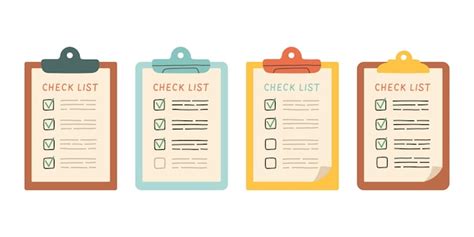 Premium Vector Clipboard With Check List Set Completed Task List