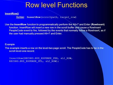 Peoplecode Built In Functions Ppt Download