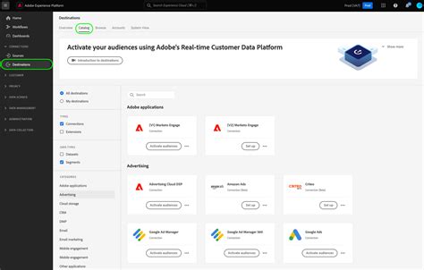 Activate Audiences To Streaming Profile Export Destinations Adobe