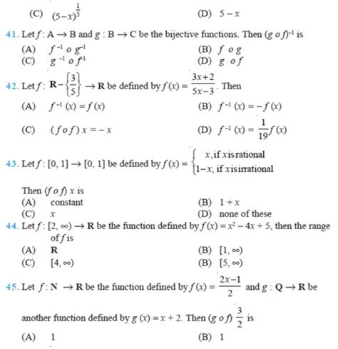 Important Questions For Class Maths Chapter Relations And Functions