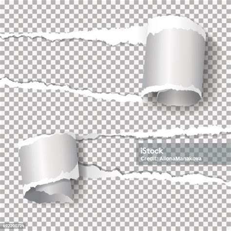 찢어진 종이와 현실적인 벡터 텍스트에 대 한 공간을 가진 가장자리를 찢 어 0명에 대한 스톡 벡터 아트 및 기타 이미지 0명 가장자리 개념 Istock