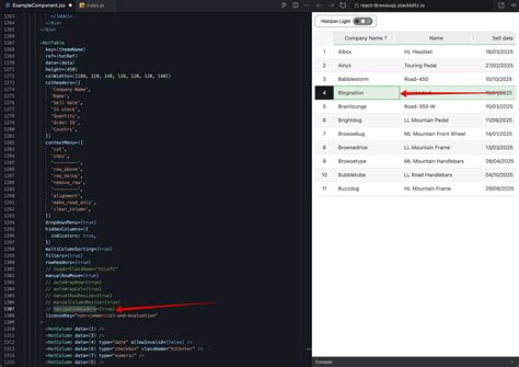 Remove First Cells Borders Of Selected Rowcolumn Questions Handsontable Forum