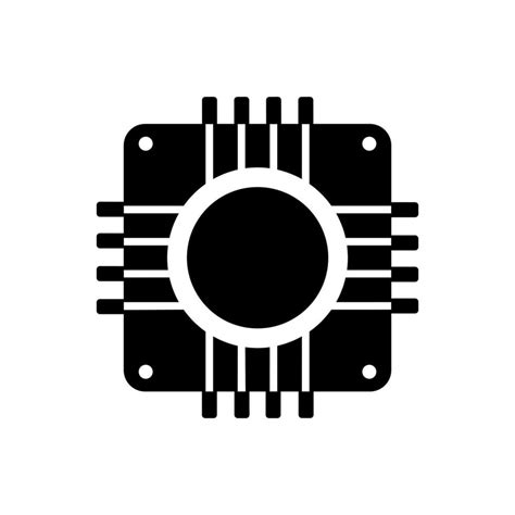 Chip Vector Icon Microchip Illustration Symbol Cpu Sign Core Logo 23731942 Vector Art At