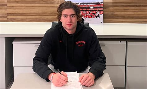 Oilers News Edmonton Signs Defenceman Damien Carfagna From Ohio State