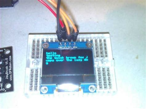 Arduino OLED X pantalla serie IIC impresión de texto y mover imágenes askix