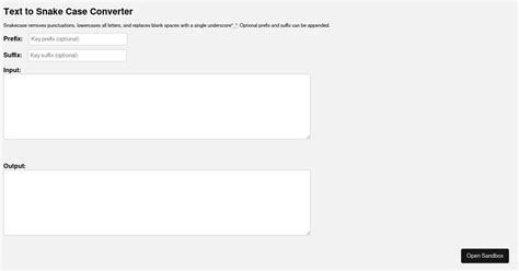 Text To Snake Case Converter Codesandbox Text To Snake Case Converter Codesandbox