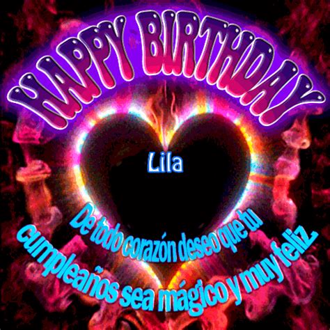 🎂 Happy Birthday Circular Lila Tarjetas  Online