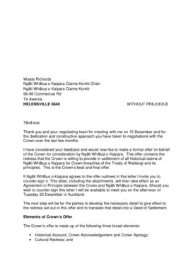 Without Prejudice Letter Fill And Sign Printable Template Online