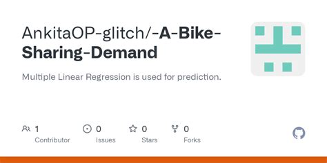 Github Ankitaop Glitch A Bike Sharing Demand Multiple Linear Regression Is Used For Prediction