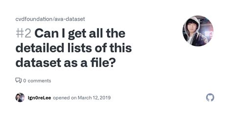 Can I Get All The Detailed Lists Of This Dataset As A File · Issue 2