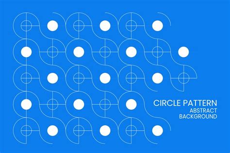 Premium Vector Circle Pattern Blue Abstract Background